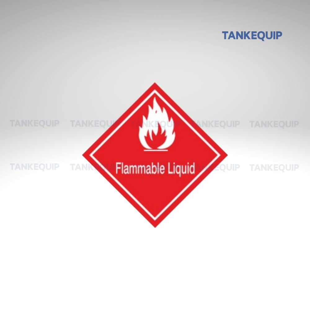 Flammable liquid warning signs